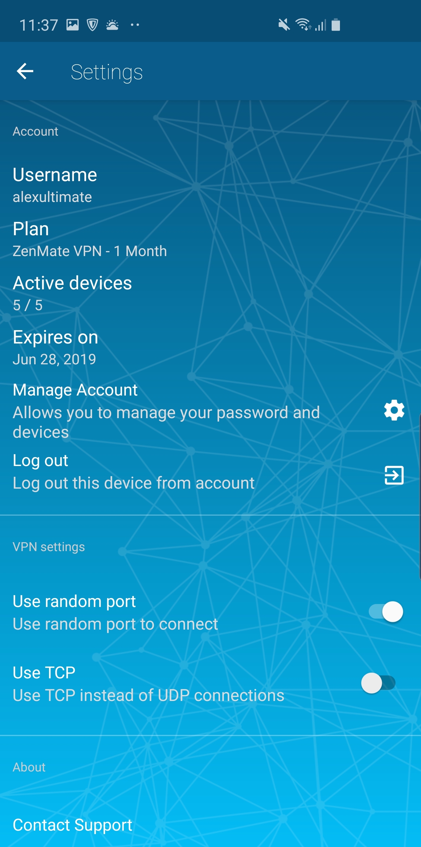 ZenMate VPN app settings on Android – Zenmate Support