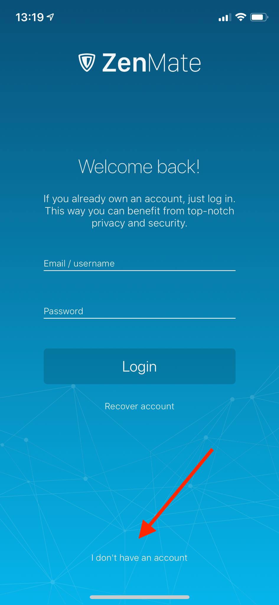 How to Login or Sign up on ZenMate VPN for iOS – Zenmate Support